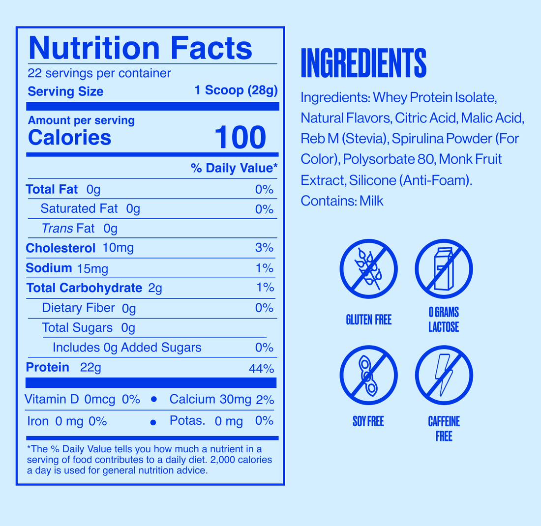 Clear Protein - SEEQ Blue Razz Freeze